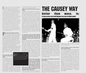 THE CAUSEY WAY – Juice Magazine
