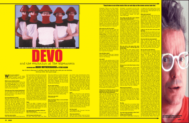 DEVO – Juice Magazine