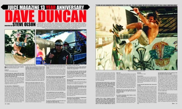 DAVE DUNCAN – Juice Magazine