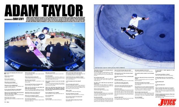 ADAM TAYLOR – Juice Magazine