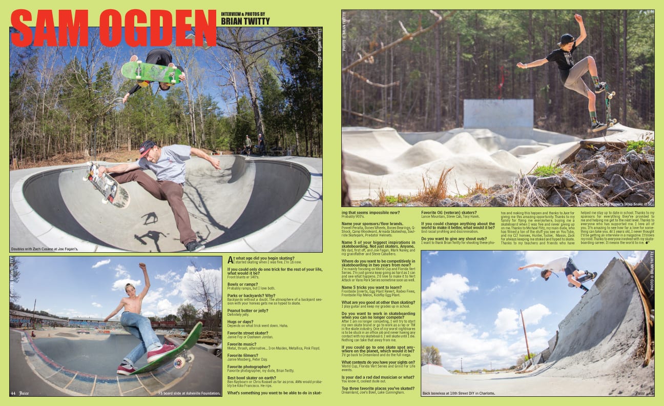 Sam Ogden – Juice Magazine