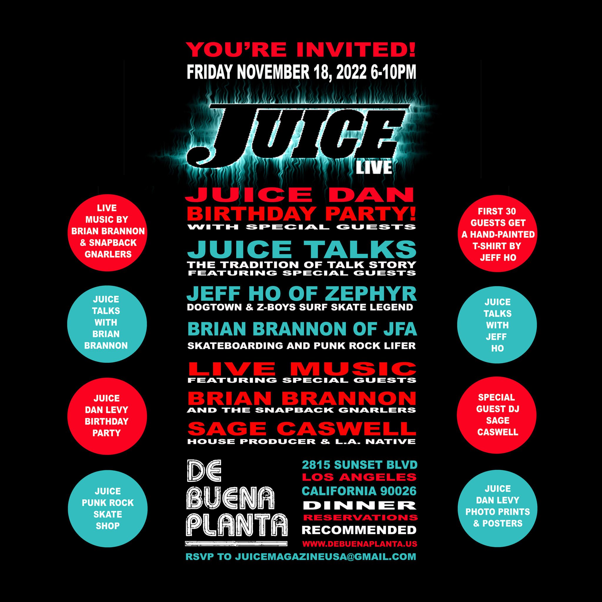 You Are Invited to Juice Dan Birthday Party! – Juice Magazine