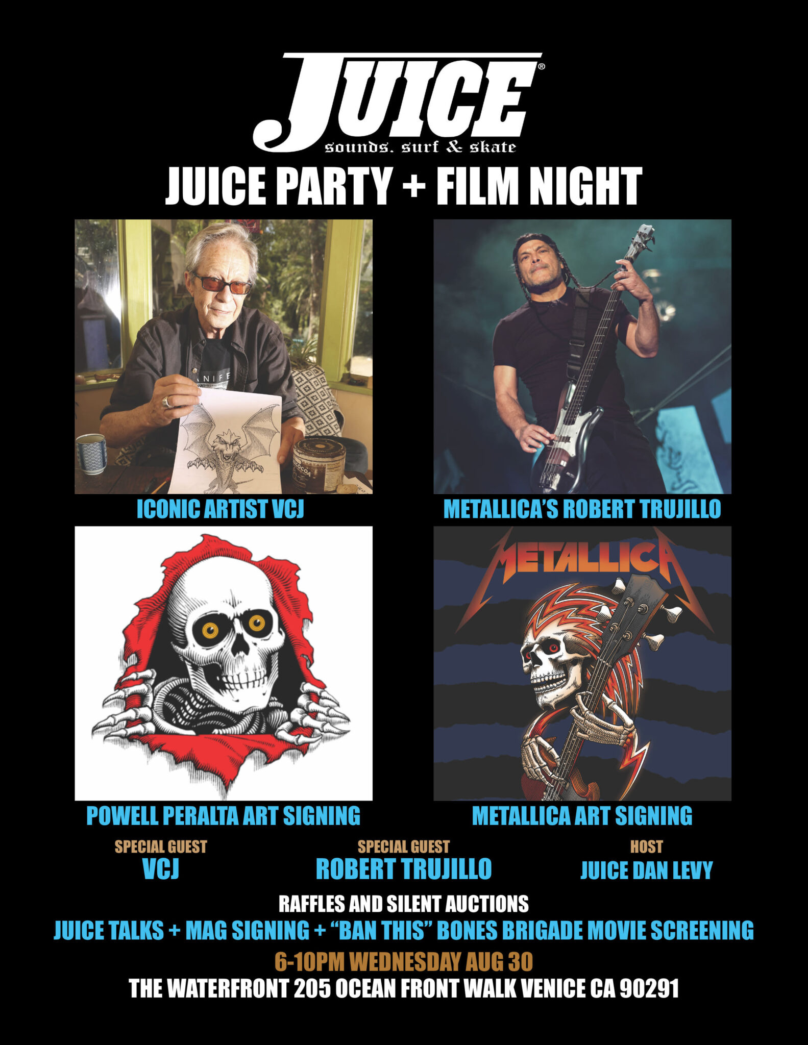 Juice Party with VCJ and Metallica Robert Trujillo – Juice Magazine