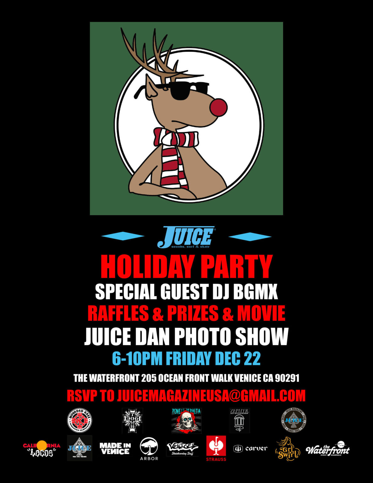 Juice Holiday Party Dec 22 at The Waterfront – Juice Magazine