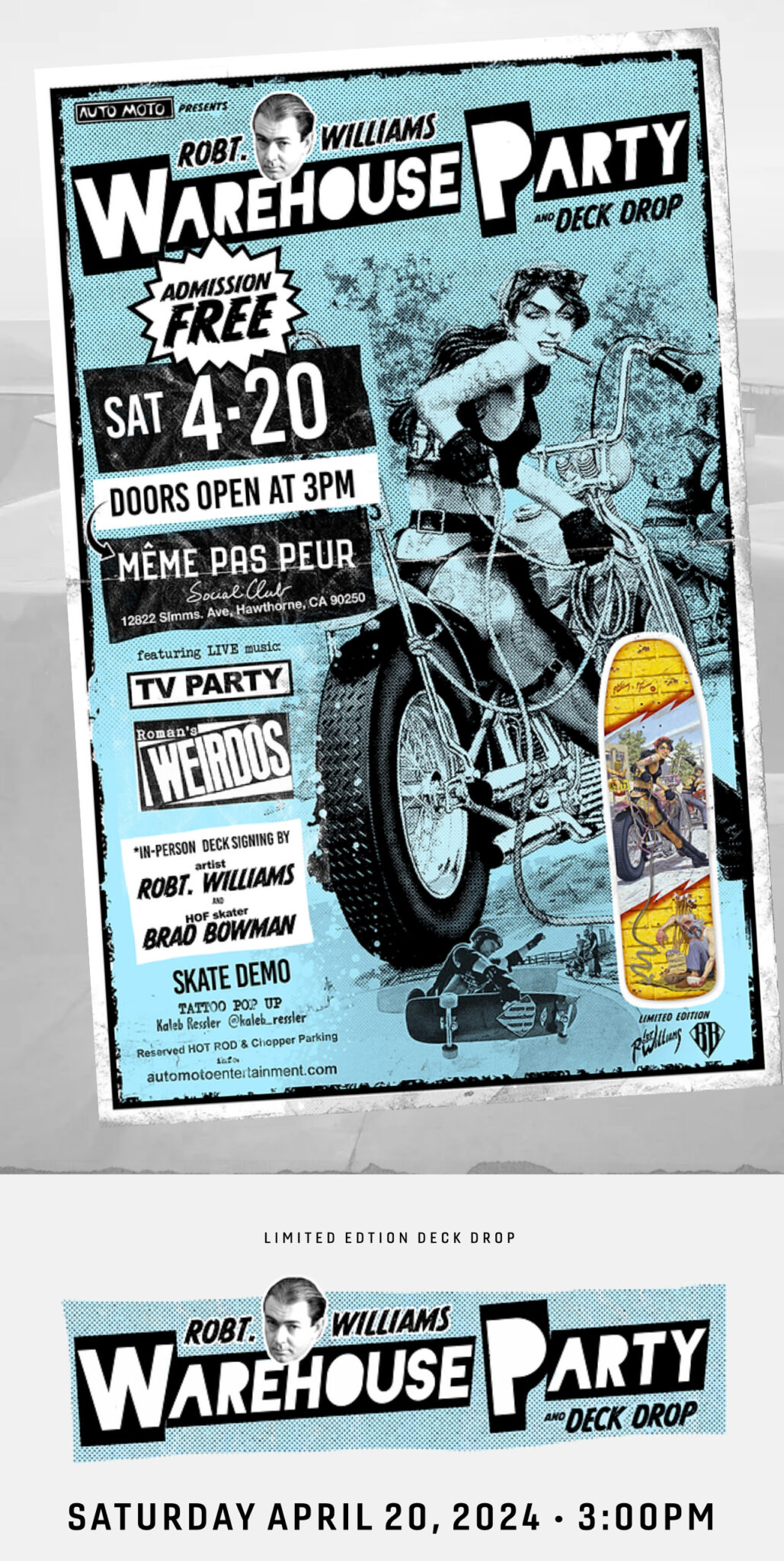 Robt Williams X Brad Bowman Skateboard Party – Juice Magazine