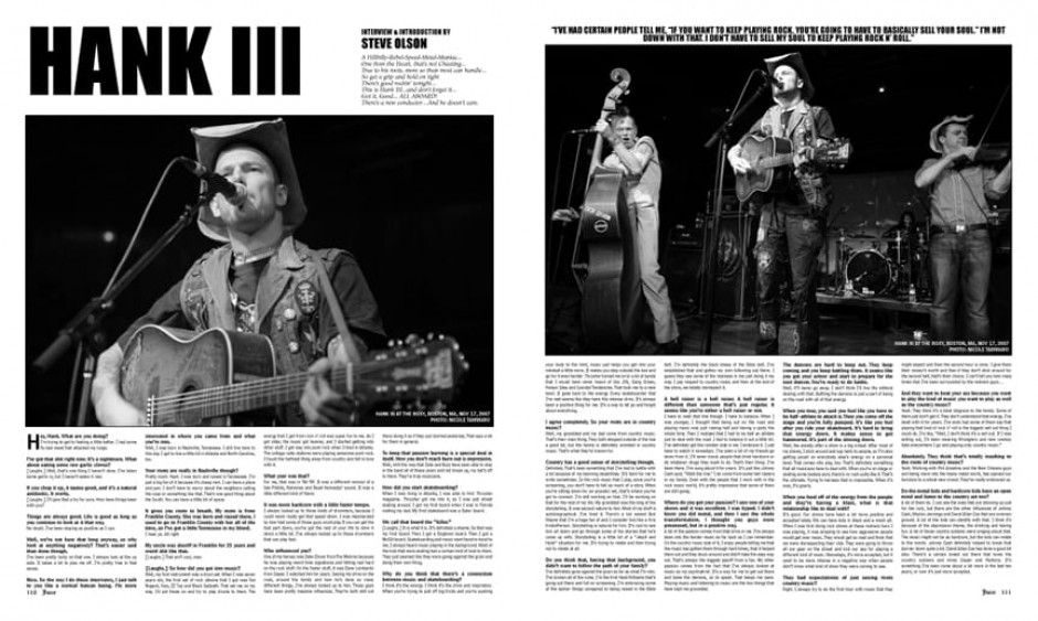 HANK 3 | Juice Magazine