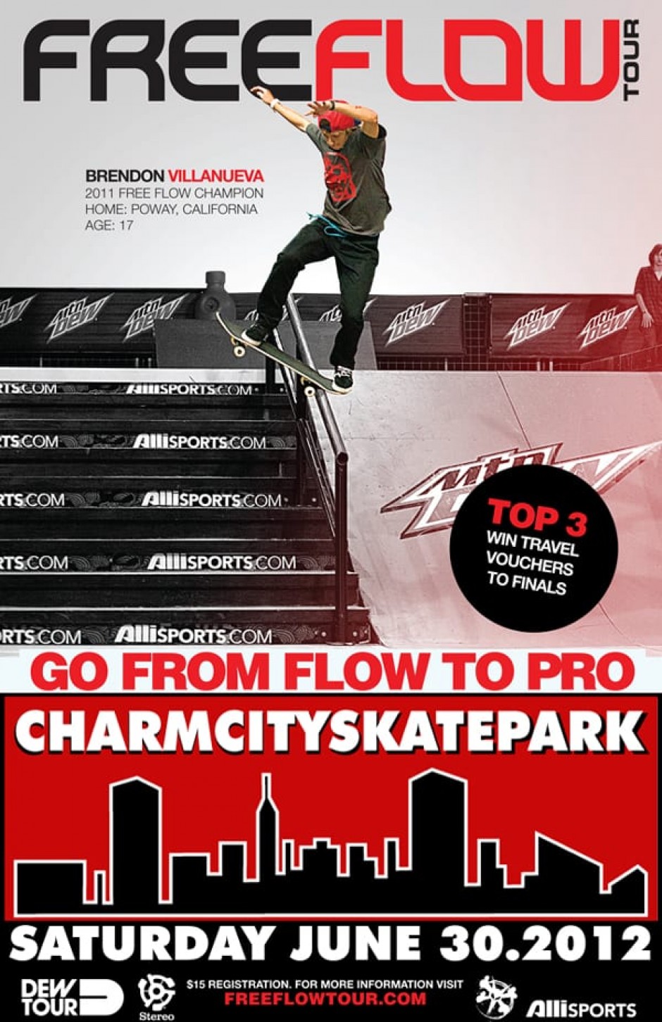 FREE FLOW TOUR @ CHARMCITY SKATEPARK | Juice Magazine