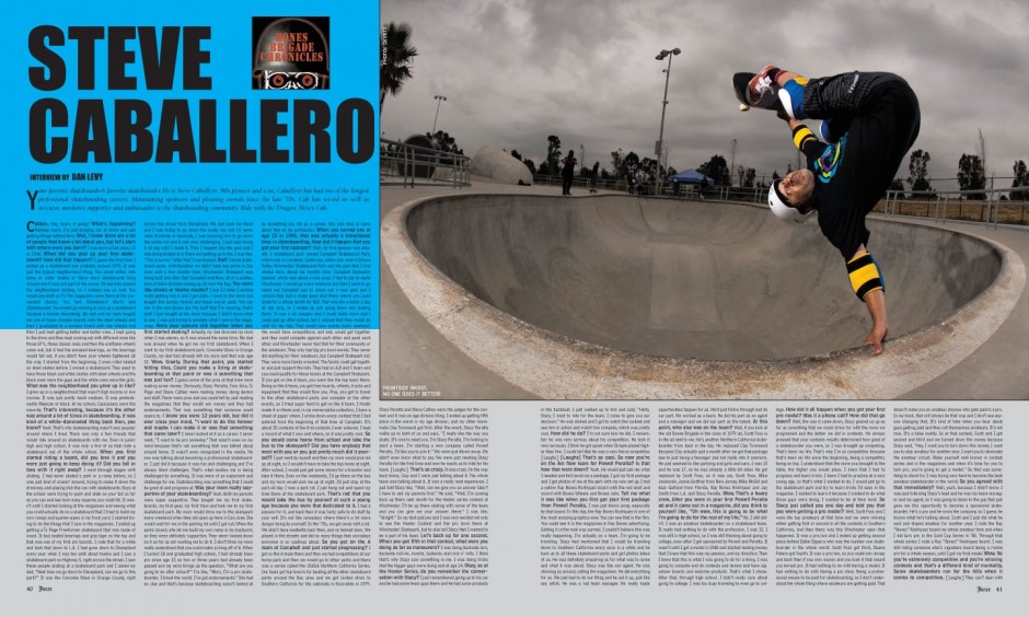 STEVE CABALLERO | Juice Magazine